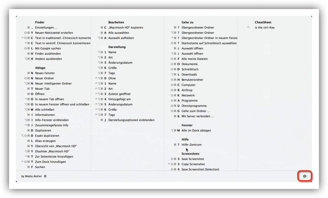 CheatSheet – Tastenkombinationen und -kürzel auf einen Blick